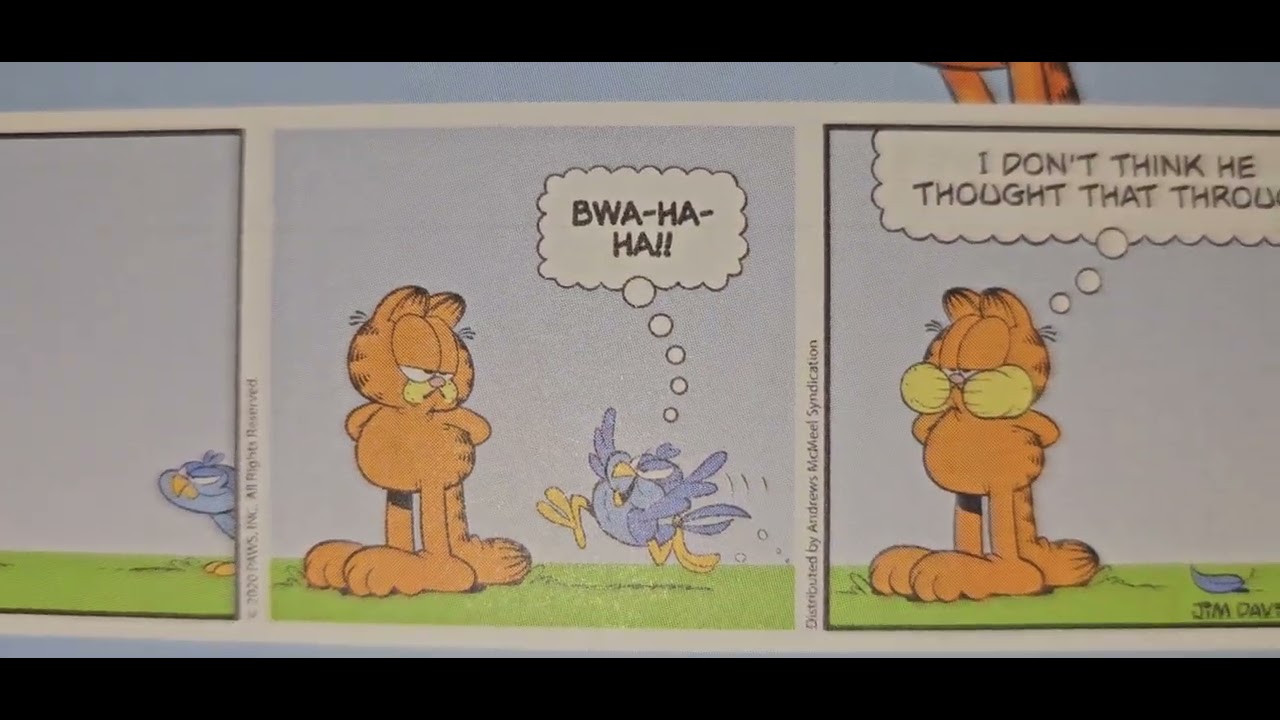 Garfield in kamikaze bird - YouTube