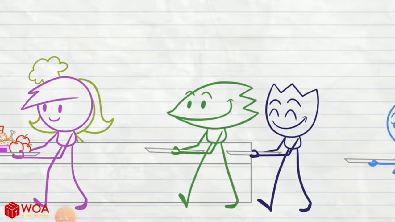 Pencilmation fire in a furious food fight - pencilmation food cartoons ...