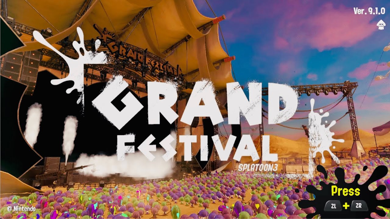 Splatoon 3 Grand Festival Day Concert (Giant Clam Stage) - [Close Up ...