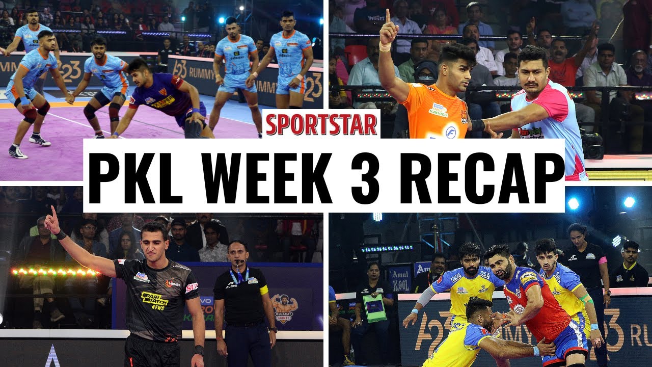 PKL Live Stream: Week 3 recap - Unbeaten streaks end, team combos ...