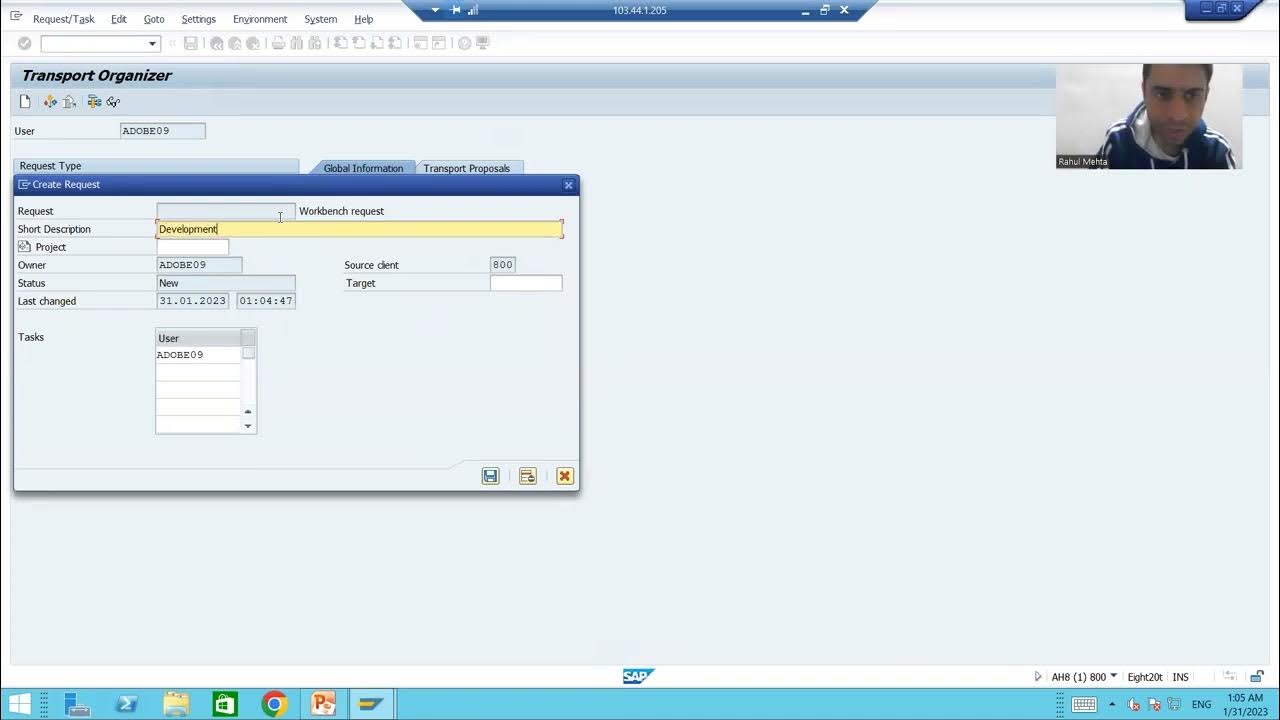 2 Transport Organizer Workbench Request - YouTube