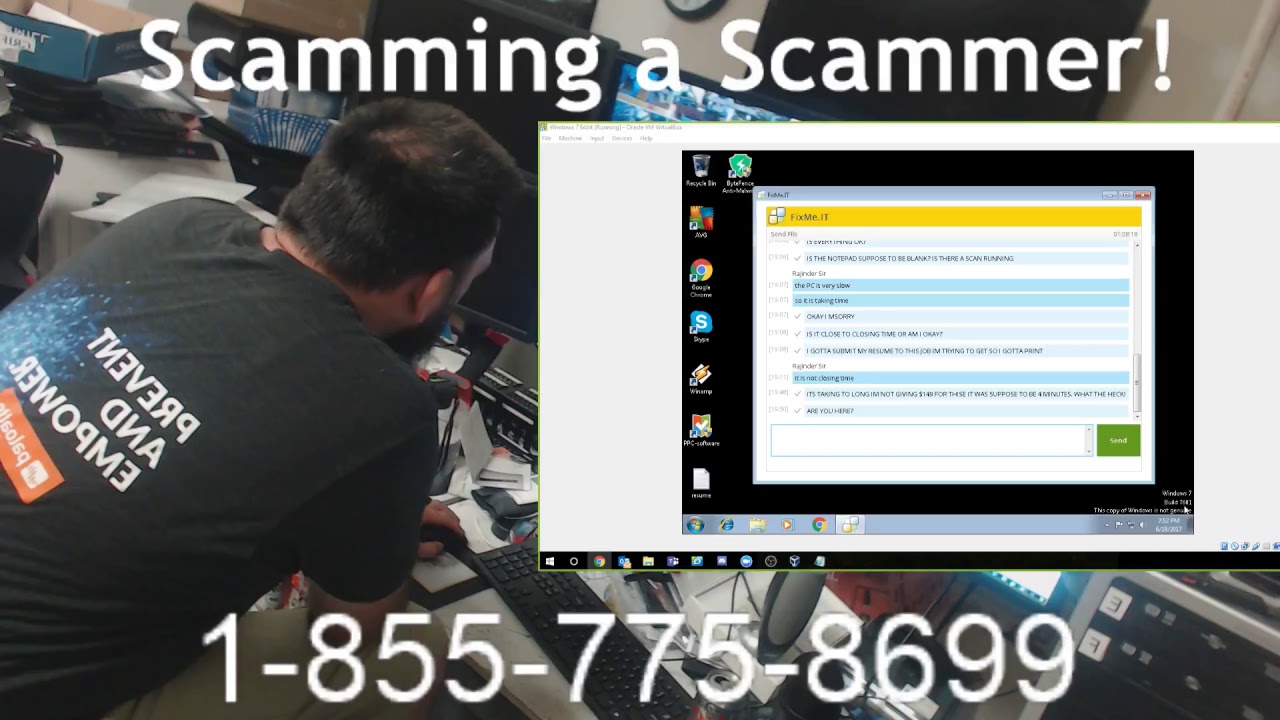 Scamming a Scammer: Live Show - 6/19/2017 - YouTube