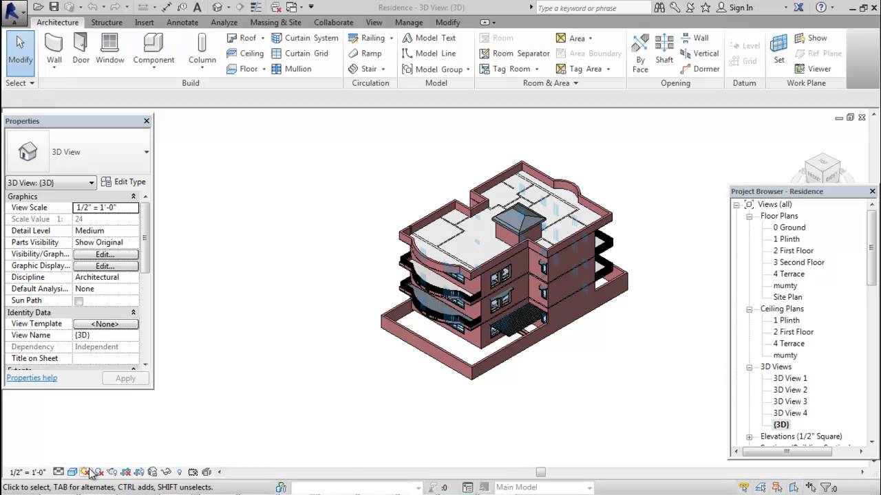 Shadow Analysis in Revit 2014 - YouTube