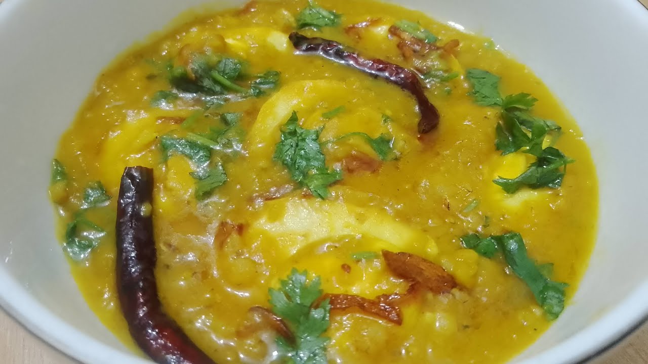 মসুর ডাল দিয়ে ডিমের রেসিপি।Dim & Moshur dal recipe। - YouTube