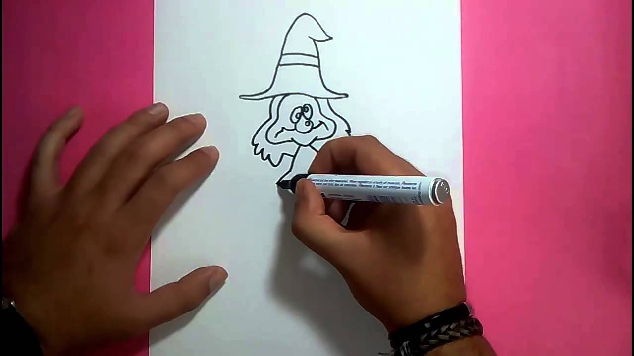 Como dibujar una bruja paso a paso 5 | How to draw a witch 5 - YouTube