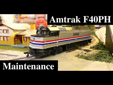 Bachmann Amtrak F40PH Basic Maintenance - YouTube