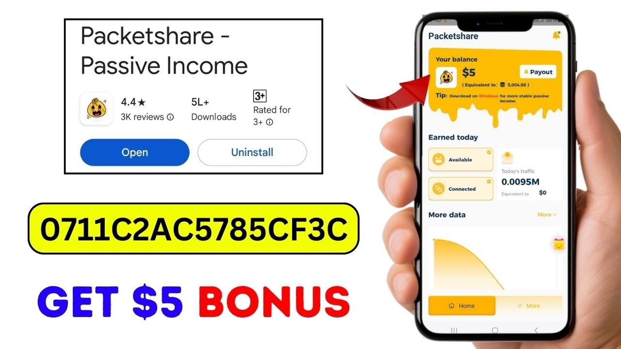 Packet Share Referral Code | packet share refer code - YouTube