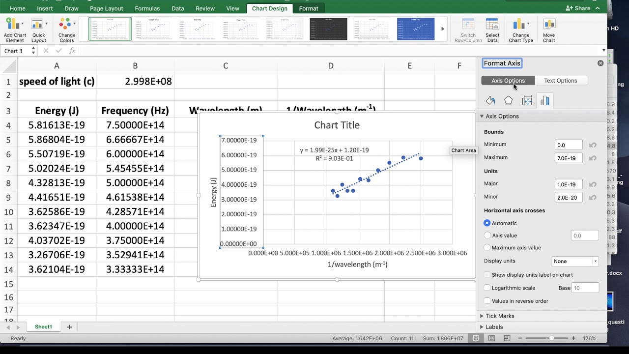 Formatting your XY-scatter plot - YouTube