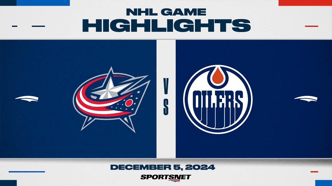 NHL Highlights | Oilers vs. Blue Jackets - December 5, 2024 - YouTube