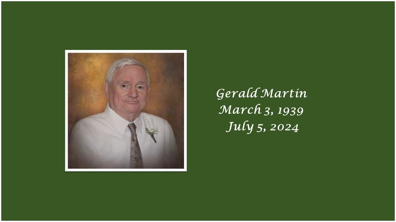 Gerald Martin Memorial Service - YouTube
