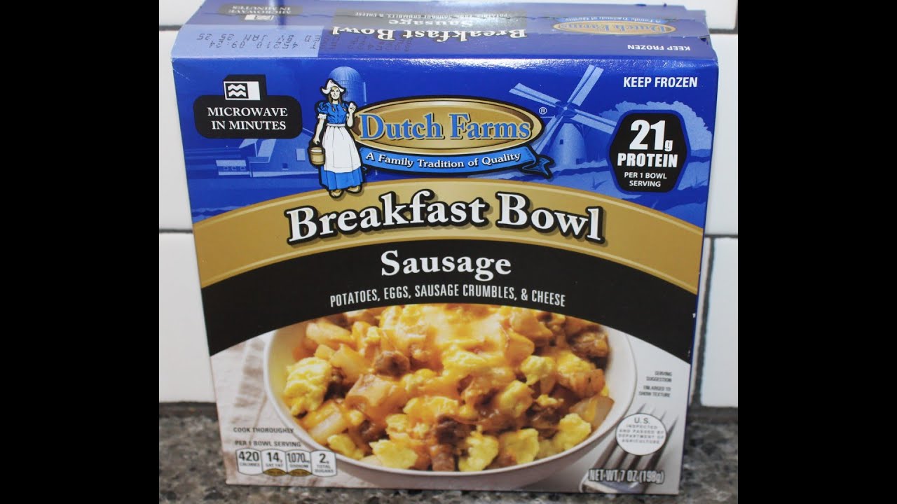 Dutch Farms Sausage Breakfast Bowl Review - YouTube