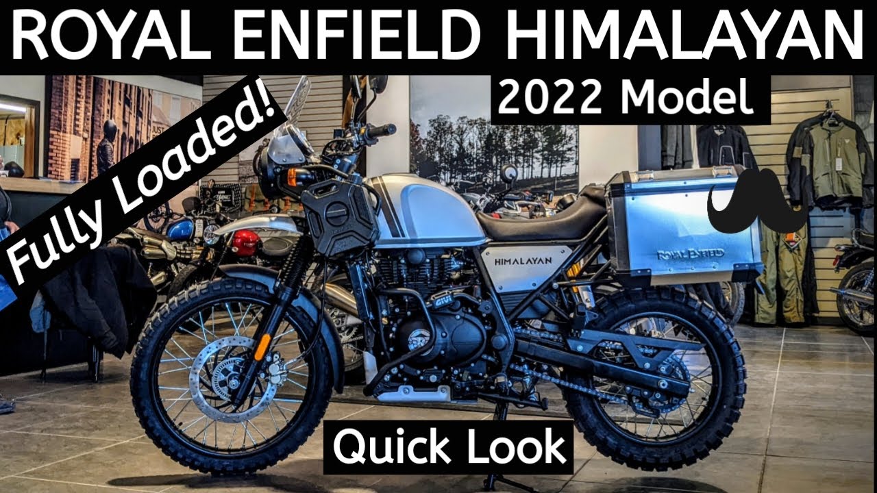 Royal Enfield Himalayan 2022 Fully Loaded & New Color! - YouTube