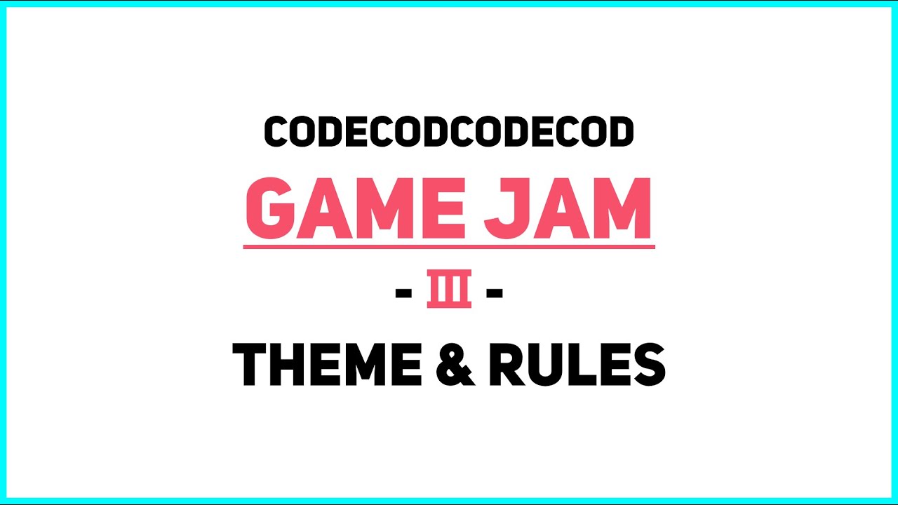 Game Jam #3 - THEME AND RULES - YouTube