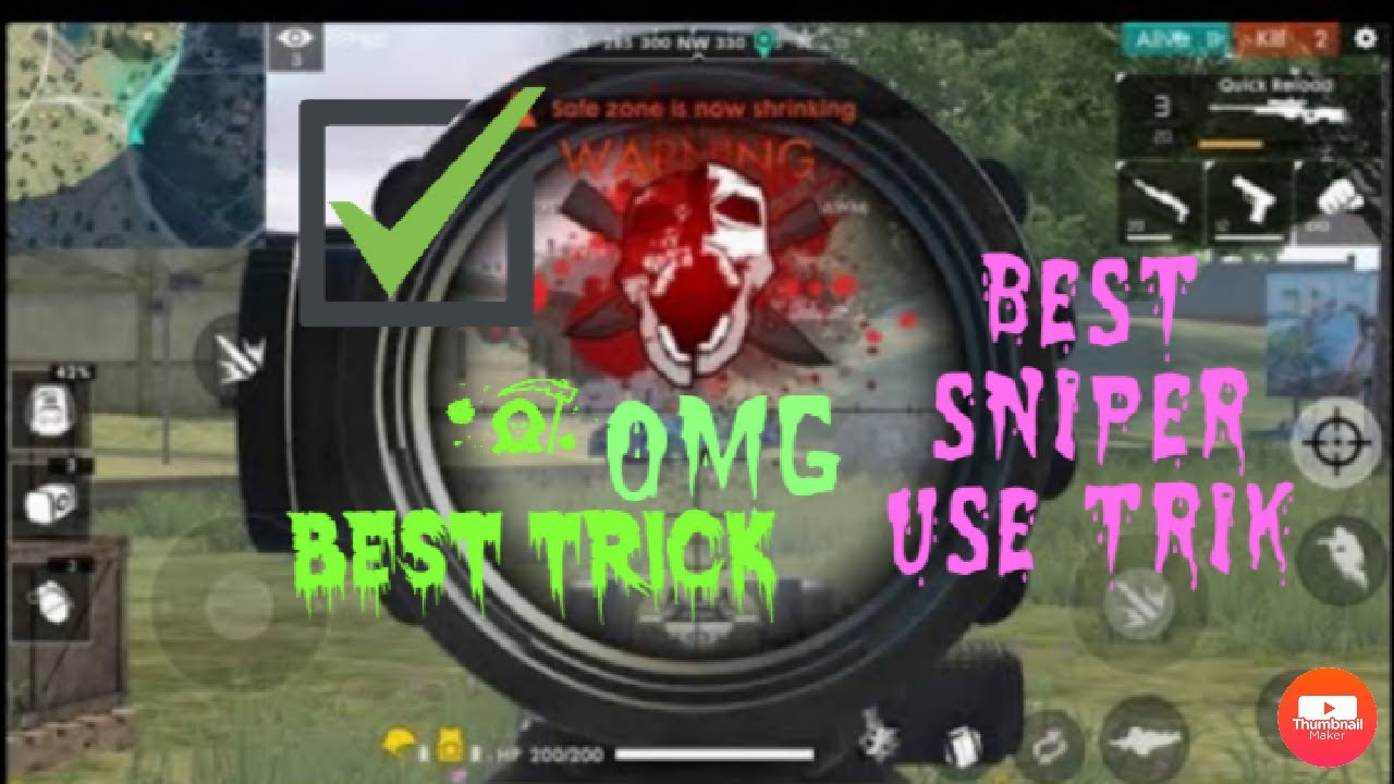 BEST. TRICK OF SNIPER. USE - YouTube