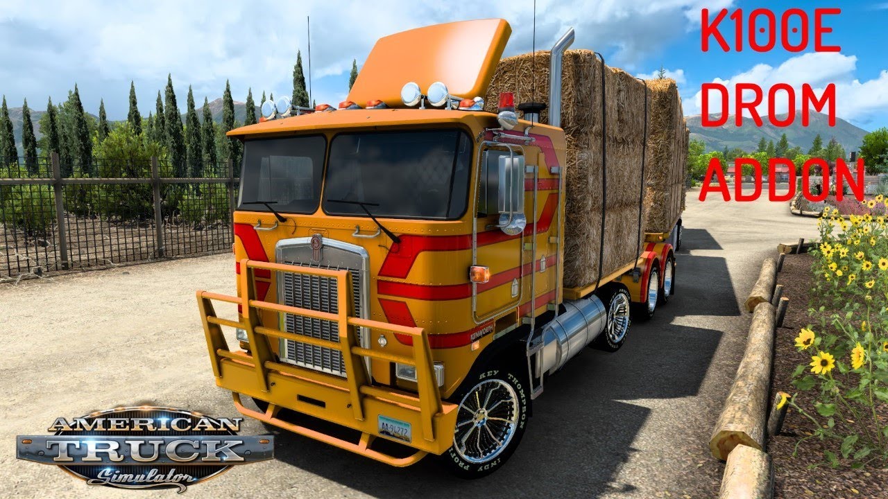 Kenworth K100E Drom Addon \ ATS 1.45 - YouTube