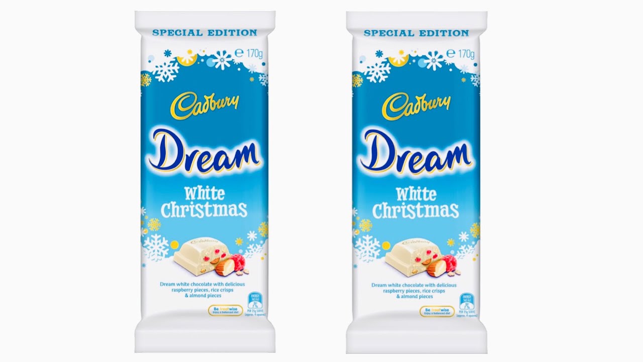 Cadbury Dream White Christmas Chocolate Block 2019 - YouTube
