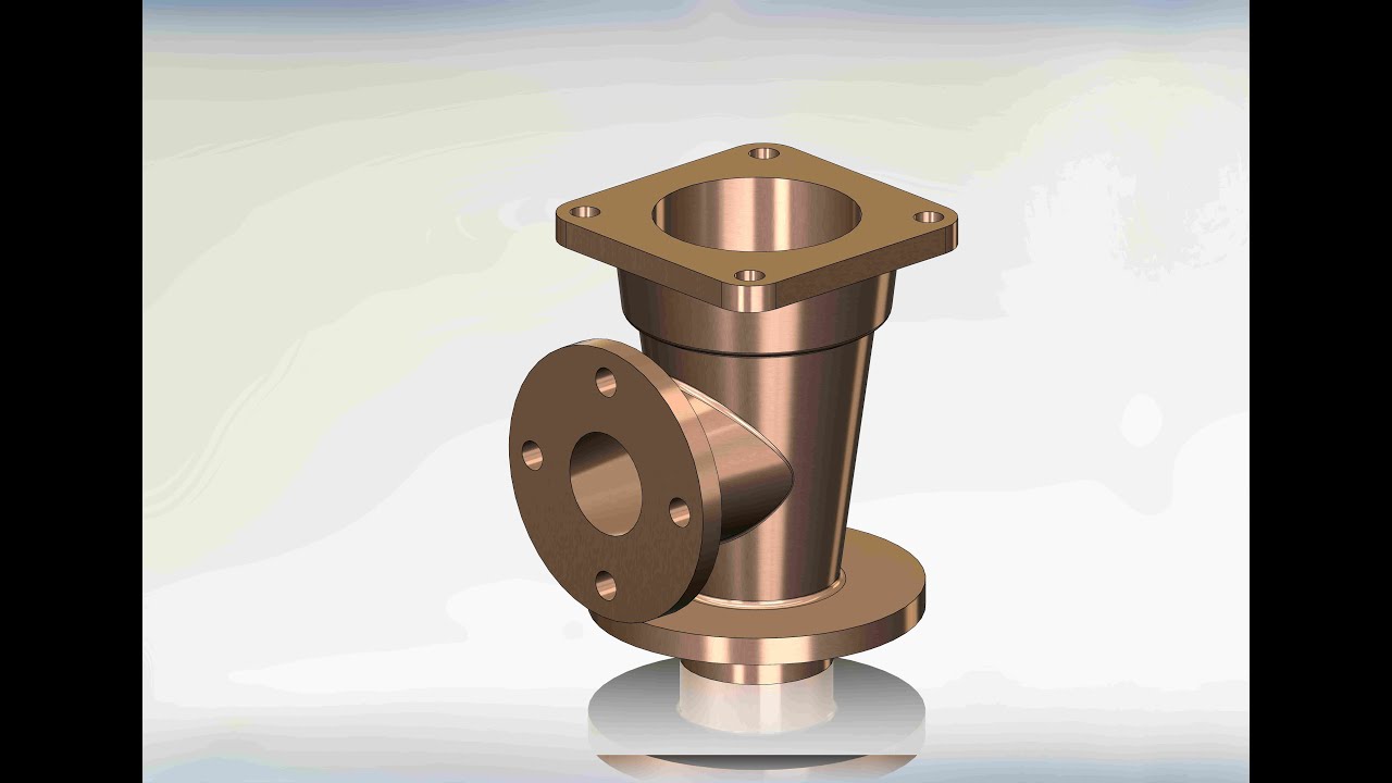 SolidWorks Beginner's Tutorial: Design a Valve Body, Extrude Feature ...