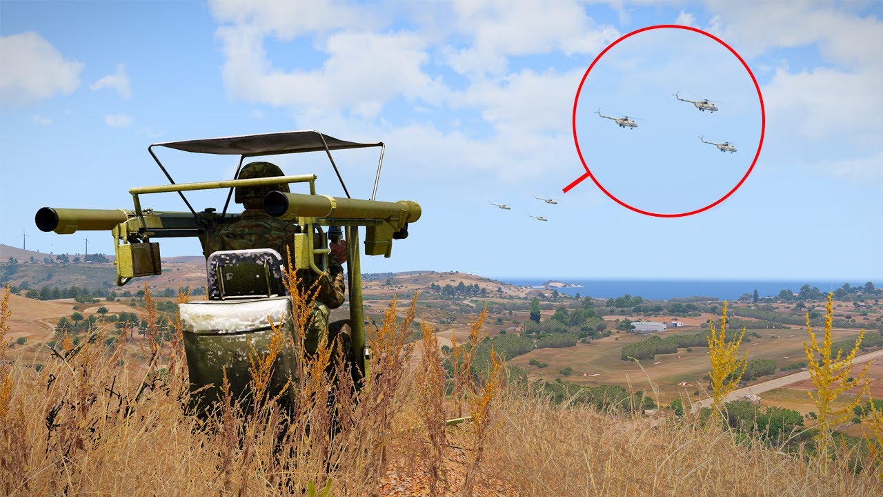Ukrainian MANPADS Shoot down 3 Russian Attack Helicopters | ARMA 3 ...