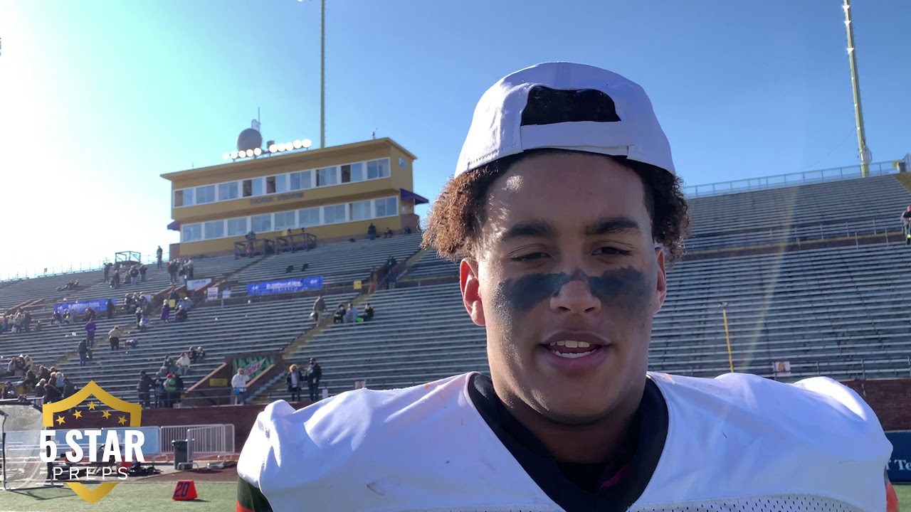 Elizabethton QB Bryson Rollins discusses winning state - YouTube