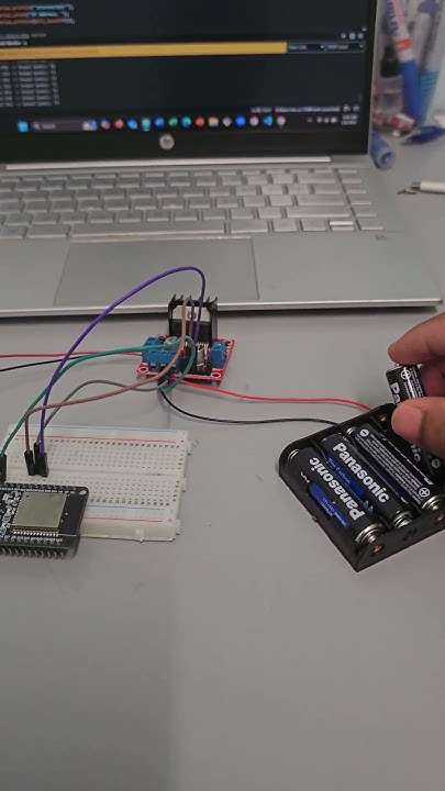 Esp32 and Motordriver powered by external power. #esp32 #esp #esp32project #engineer # ...