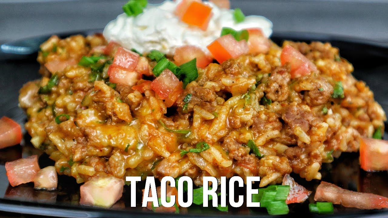 Quick and easy taco rice recipe - YouTube
