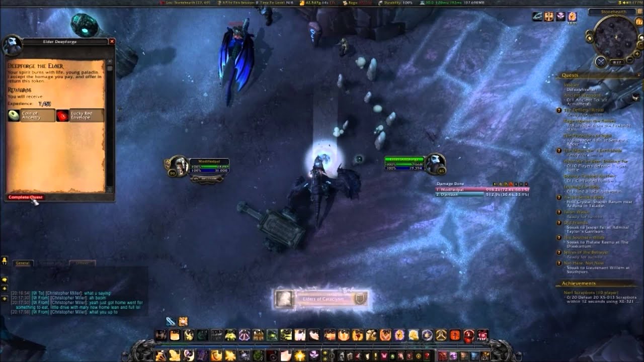 Elders of Cataclysm Deepforge in Deepholm - YouTube