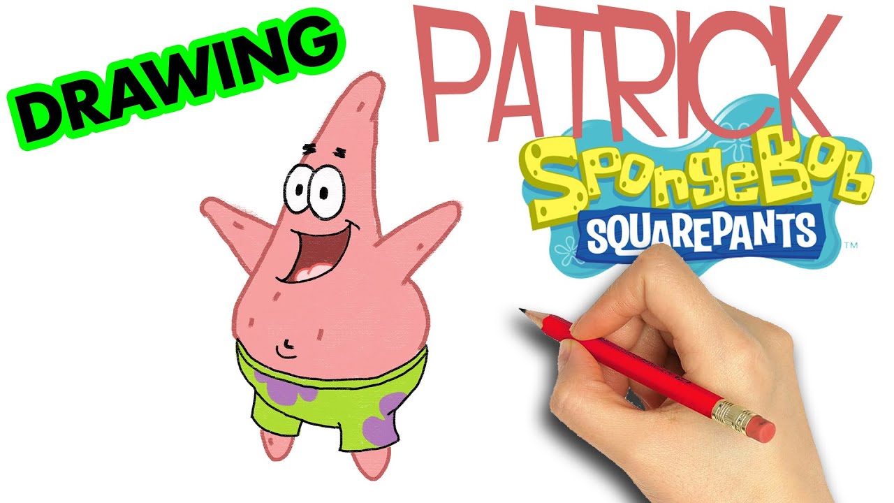 how to draw Patrick from Spongebob Squarepants | Art Therapy - YouTube