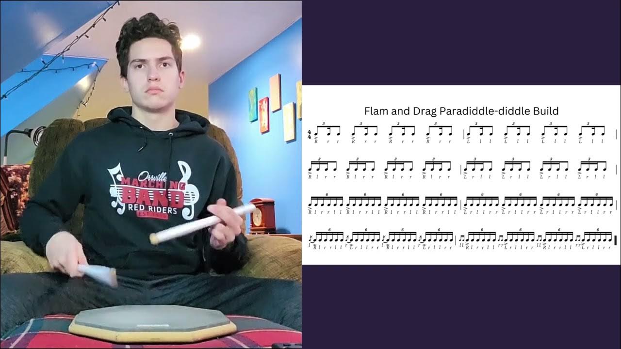 Flam Paradiddle-diddle and Drag Paradiddle-diddle Exercise - YouTube