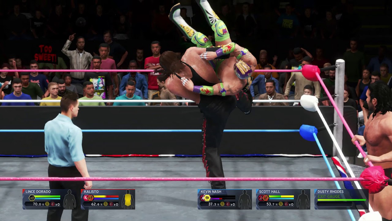 LUCHA HOUSE PARTY VS THE OUTSIDERS WCW WORLD TAG TEAM TITLE MATCH - YouTube