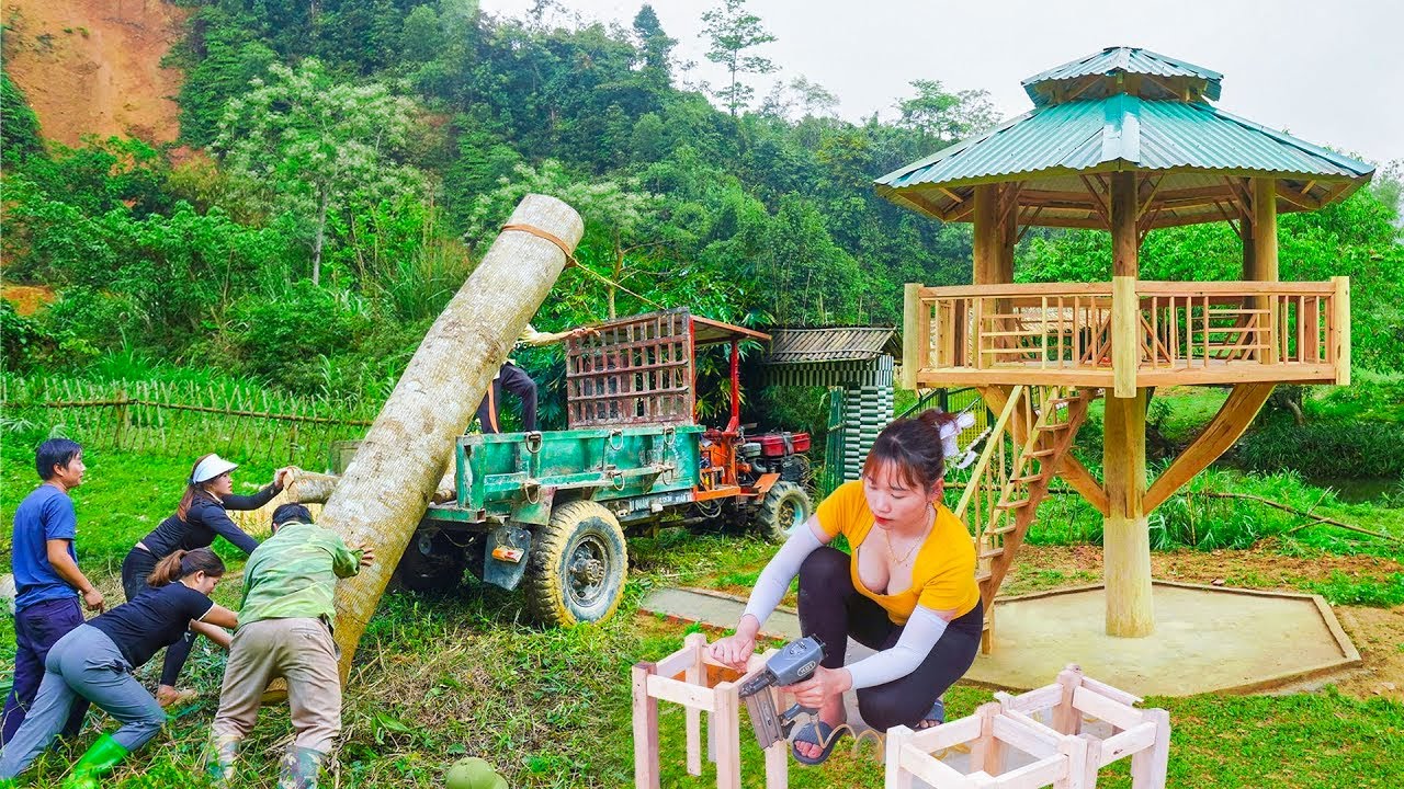 TIME LAPSE - 90 Days Alone Building Stunning Log Cabin on a Single ...