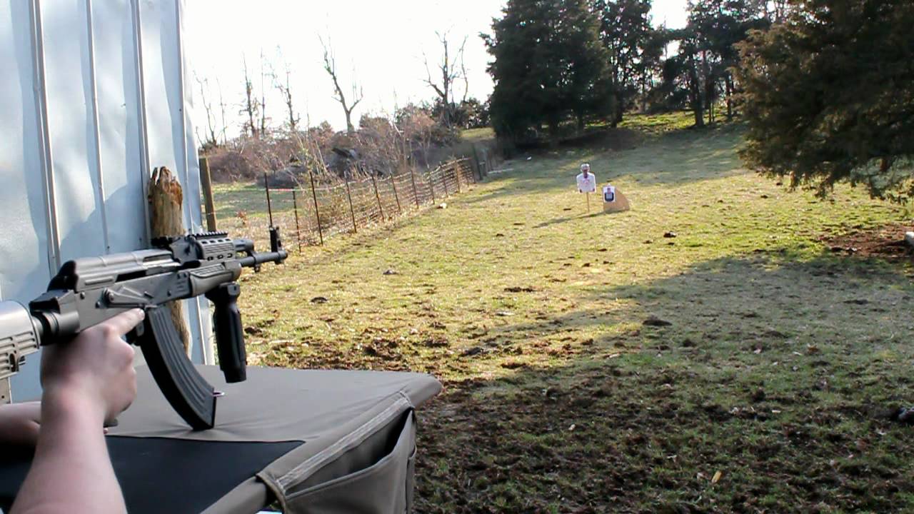 Shooting Osama Bleeding Target With AK-47 - YouTube