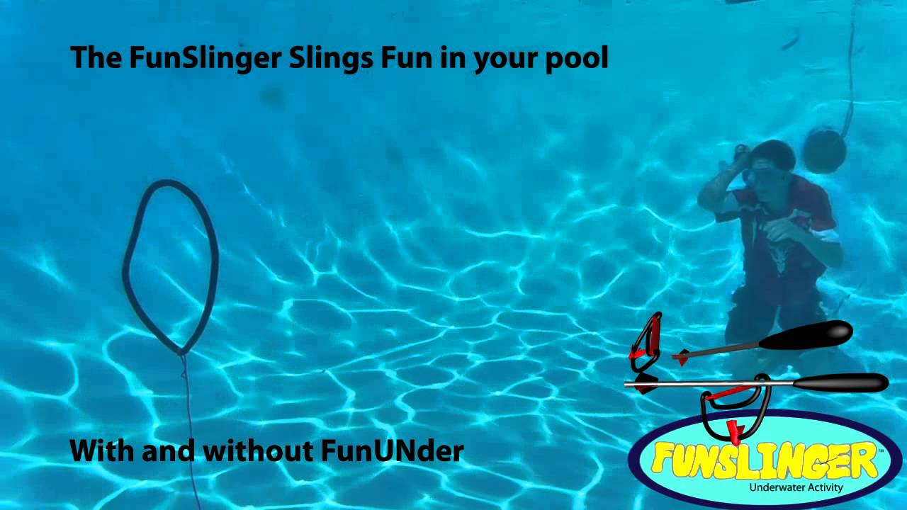 FunSlinger A New pool activity. Catch and hunting, underwater - YouTube