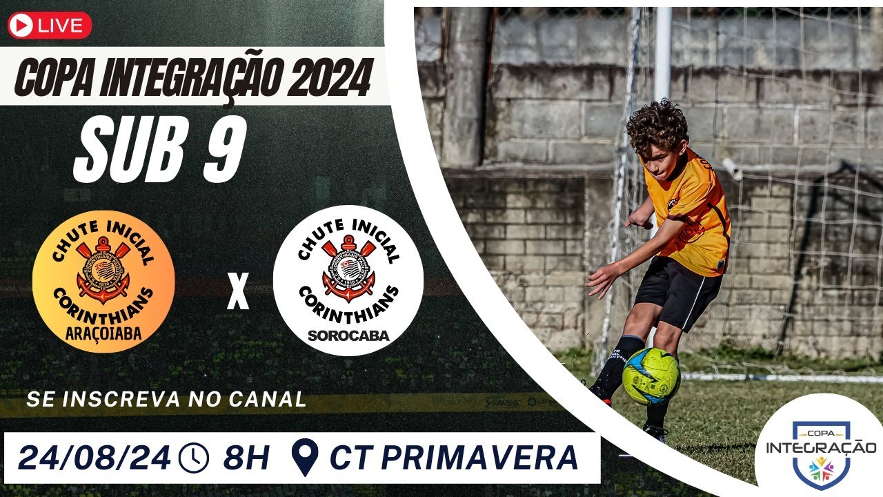 SUB 9 - CHUTE INICIAL ARAÇOIABA X SOROCABA - COPA INTEGRAÇÃO - YouTube