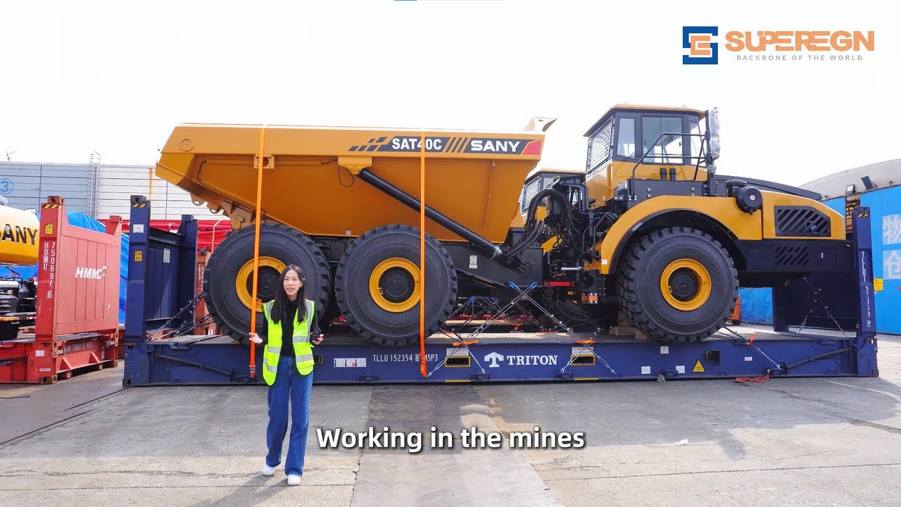 SANY SAT40C Mining Dump Truck Shocked By Its Performance - YouTube