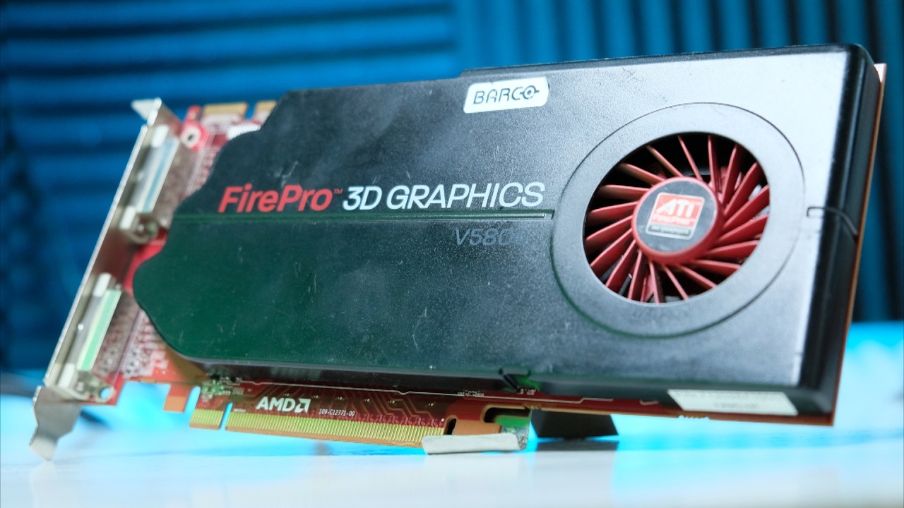 ATI FirePro V5800 aka Barco MXRT 5450 Benchmark - YouTube