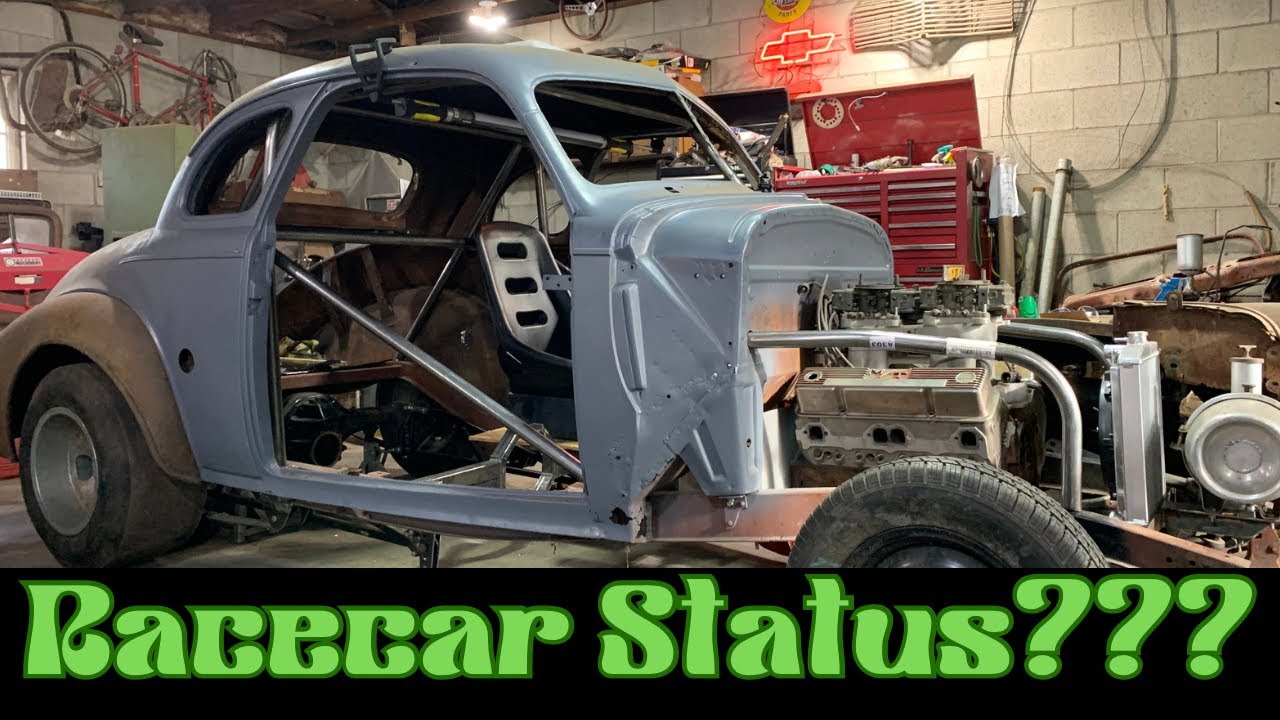 1940 Chevy Coupe Gasser gets roll cage finished up!!! TYLERbuilt - YouTube