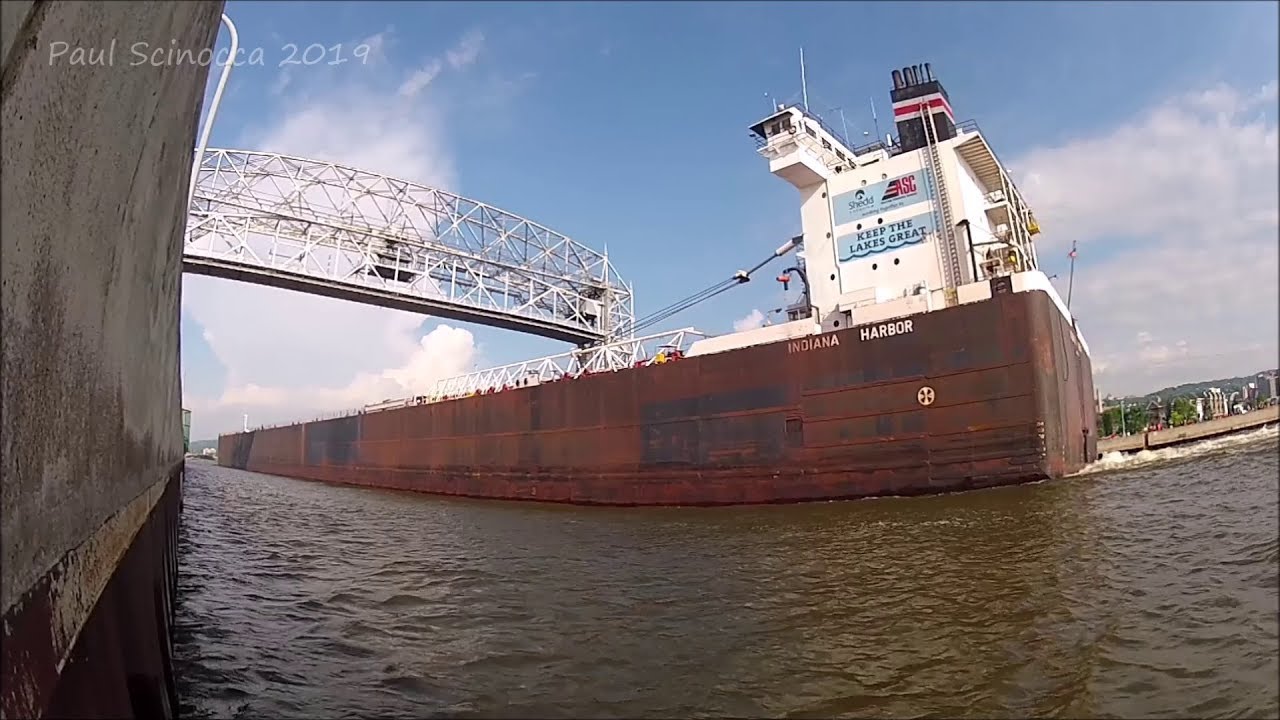 Indiana Harbor coming into Duluth for more ore - YouTube