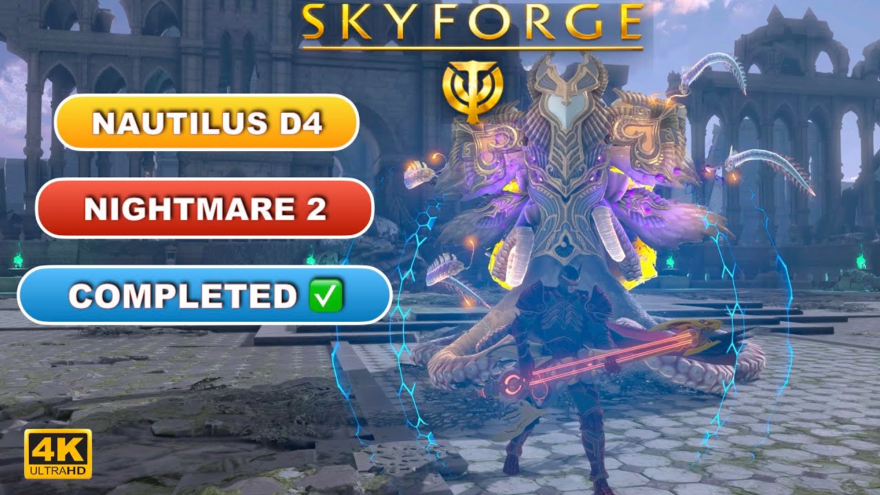 Skyforge - Nautilus (D4) Nightmare 2 | Oceanids Invasion - YouTube