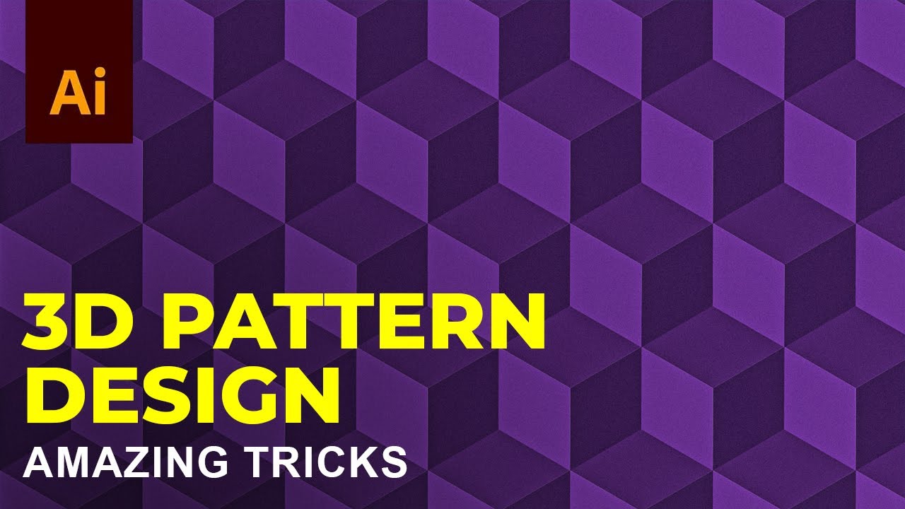 Creating a 3D Pattern from a Rectangle | Easy Trick | Illustrator ...
