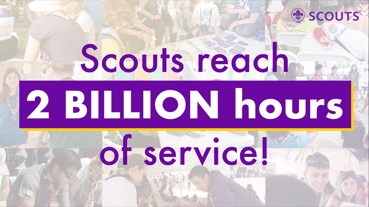 Scouts reach 2 BILLION hours of service! - YouTube