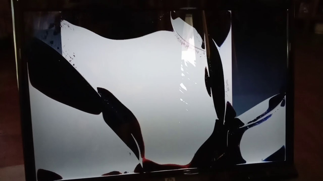Windows vista broken laptop screen - YouTube