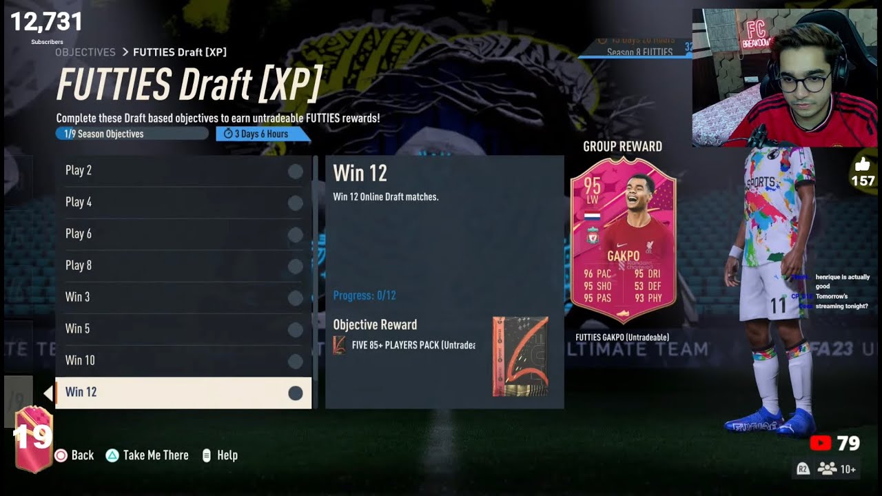 Completing FUTTIES Nani And Drafts After Ages Live | FIFA 23 Ultimate ...