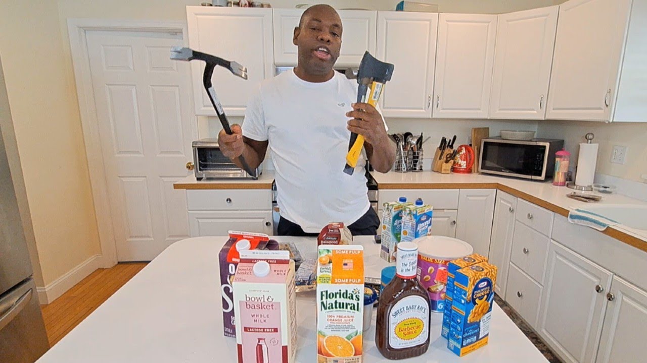 How to pack a suitcase with food and clothes - YouTube