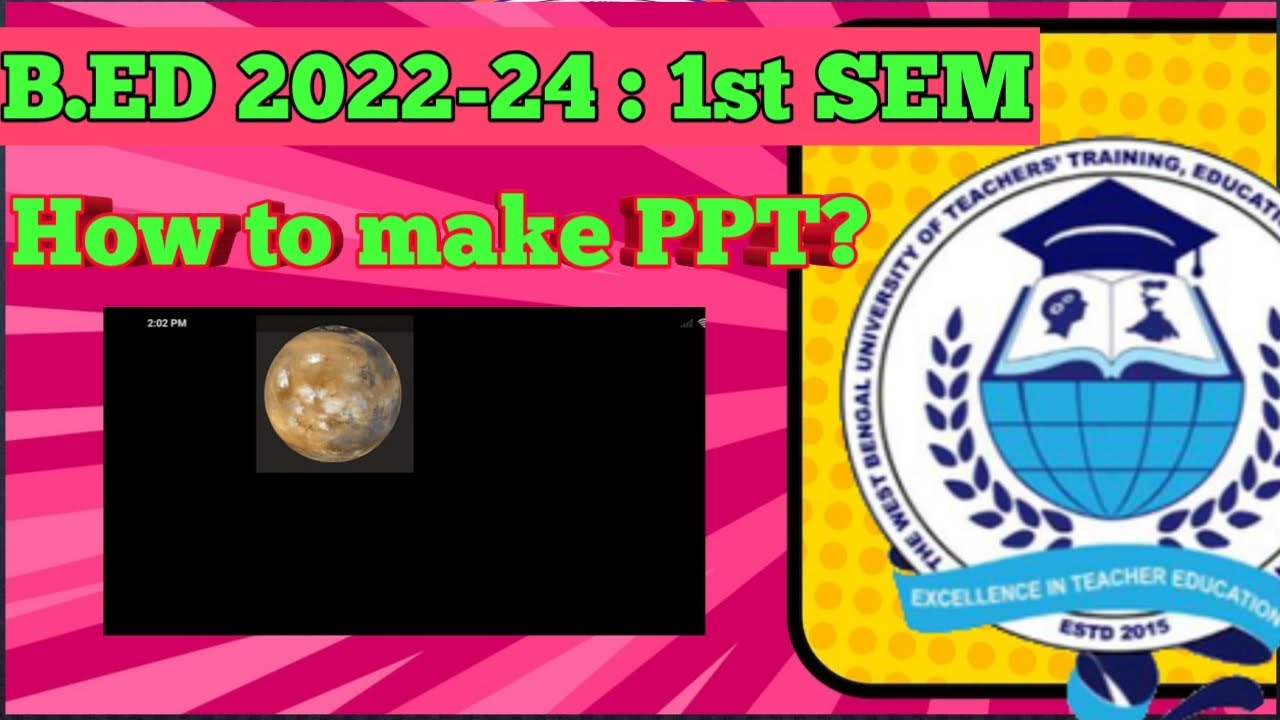 B.ed 1st Sem : PPT making / How to make PPT / Power Point presentation ...