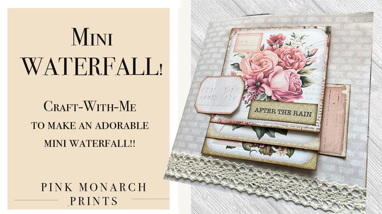 Craft with Me!!! Mini Waterfall Journal Page for Junk Journals with ...