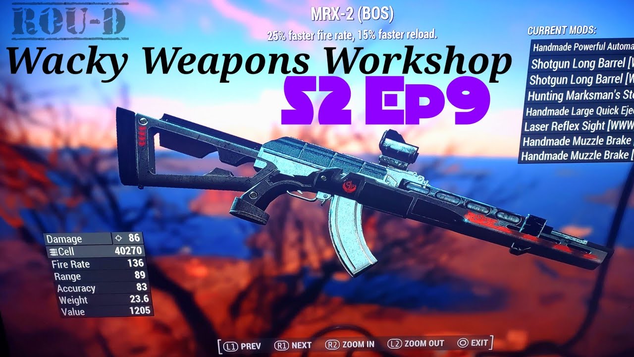 Fallout 4 - Wacky Weapon Workshop - S2 EP9 - YouTube