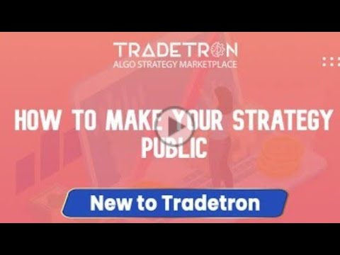 Tradetron Marketplace Settings explained! #tradetron - YouTube