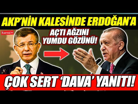Davutoğlu AKP'nin kalesinde Erdoğan'a açtı ağzını yumdu gözünü! Çok sert 'dava' yanıtı!