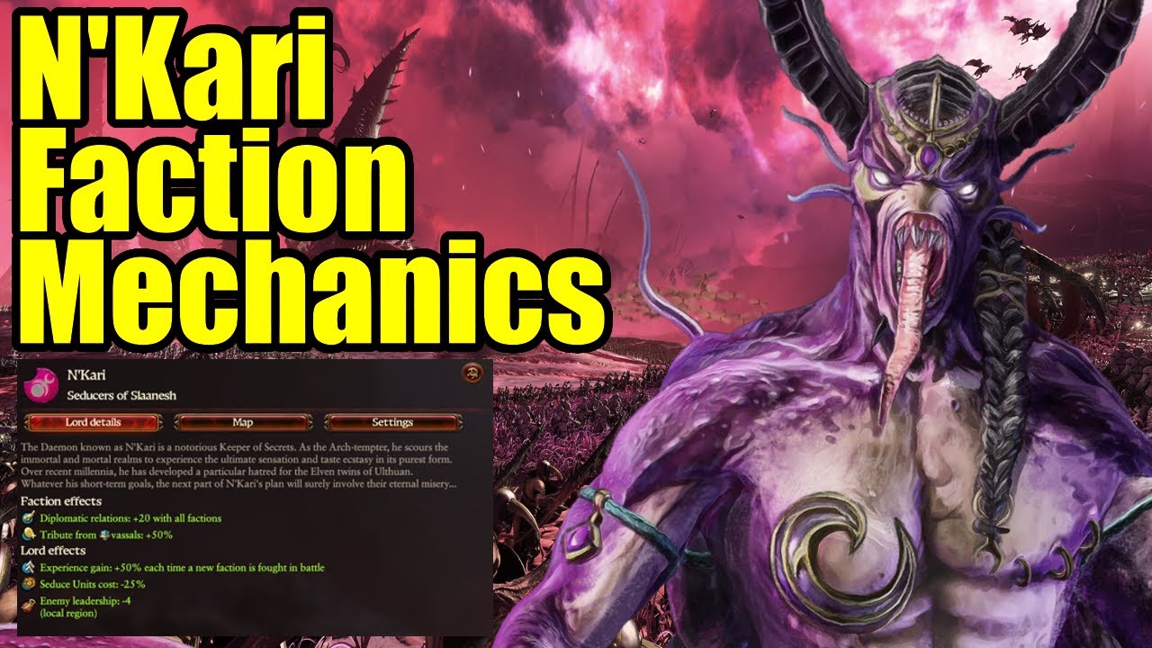 NEWS - N'Kari Unique Faction Mechanics - Total War Warhammer 3 - YouTube