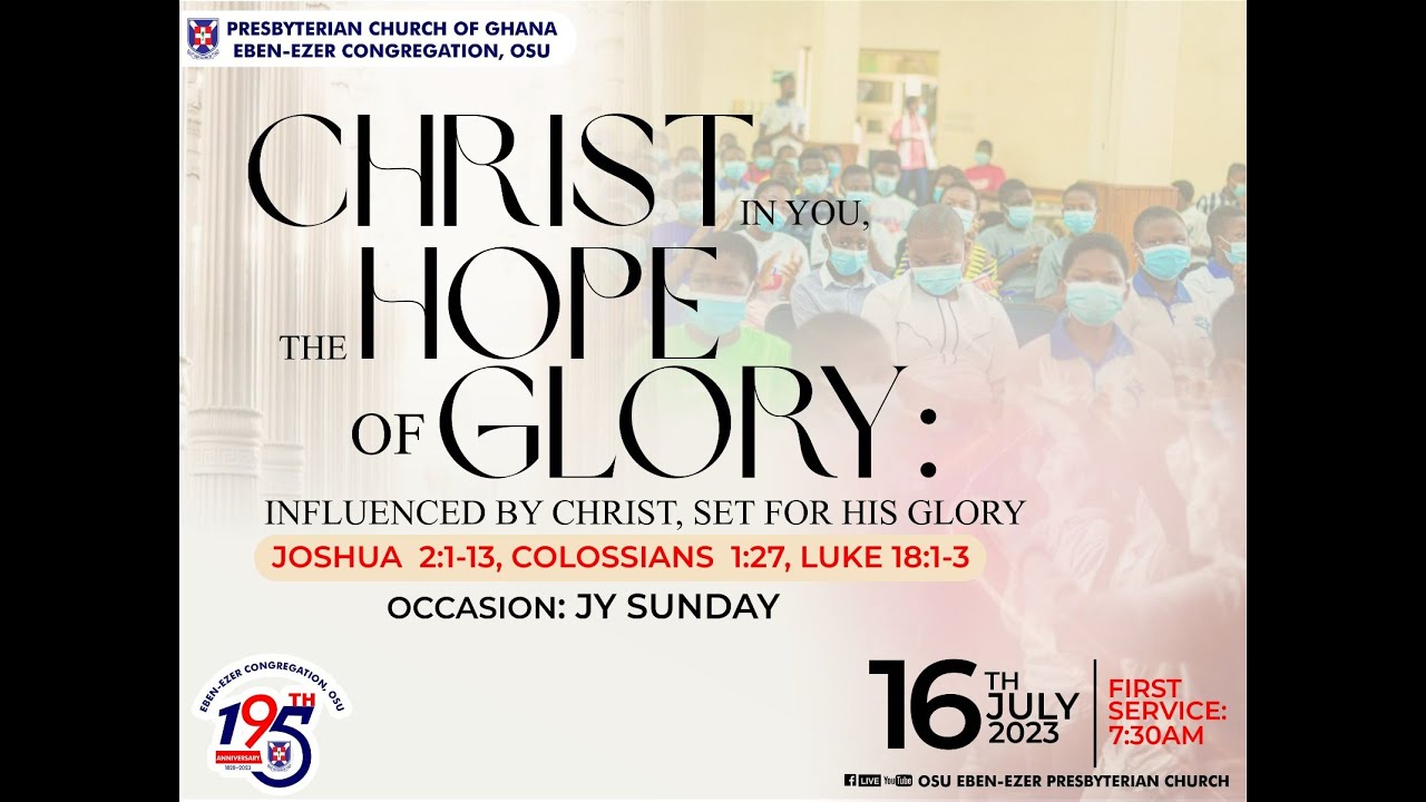 JUNIOR YOUTH SUNDAY:- (FIRST SERVICE) - 16/07/2023 - YouTube